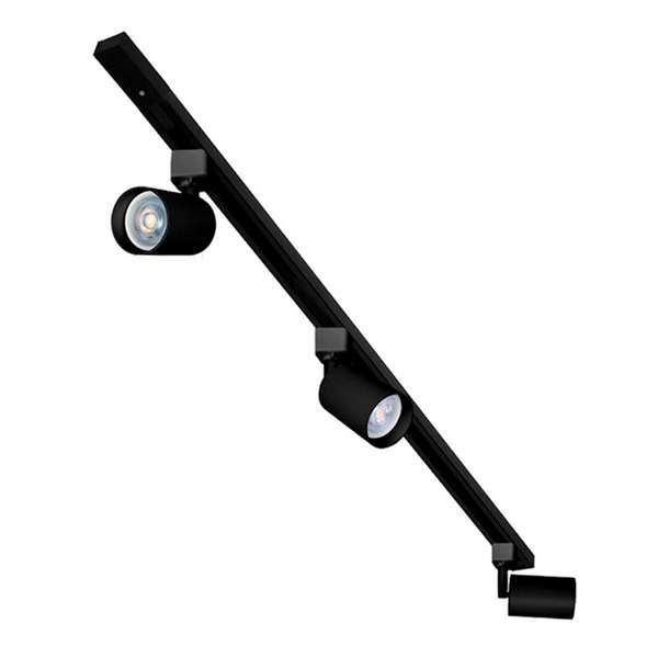 KIT DE 3 LÁMPARAS DE USO EN RIEL EN TECHO TIPO SPOT 12 CM X 1 M 3 LUCES ...