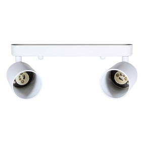 LÁMPARA DE SOBREPONER EN TECHO TIPO SPOT 9.4 X 25.5 X 12.5 CM 2 LUCES ...