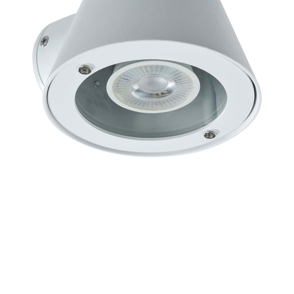 LÁMPARA DE SOBREPONER EN MURO TIPO ARBOTANTE 9 X 14.7 CM 1 LUZ BLANCO ...