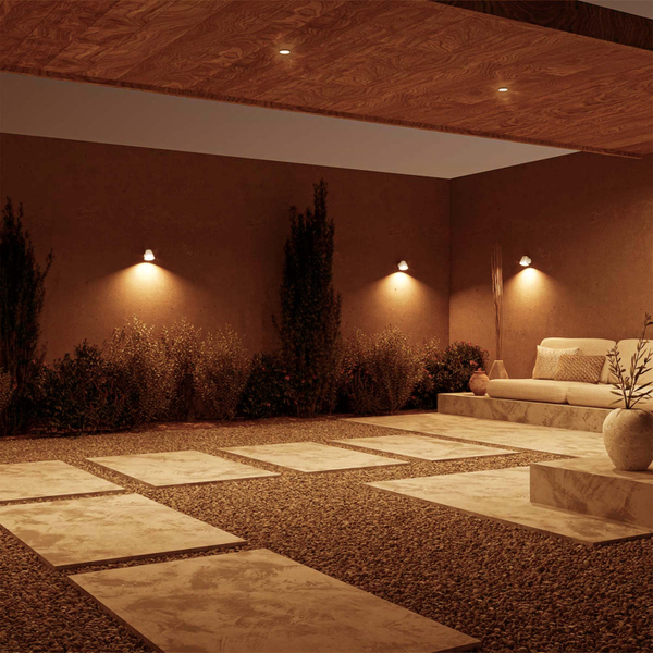 LÁMPARA DE SOBREPONER EN MURO TIPO ARBOTANTE 9 X 14.7 CM 1 LUZ BLANCO ...