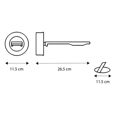 LÁMPARA DE LECTURA LED 11.5 X 26.5 CM GRIS | The Home Depot México