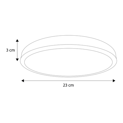 LÁMPARA PLAFÓN LED 3 X 23 CM BLANCO | The Home Depot México