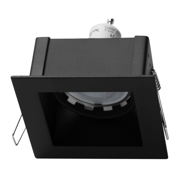 LÁMPARA DE EMPOTRAR EN TECHO TIPO DOWNLIGHT 9 X 7.5 CM 1 LUZ NEGRLO LUZ CÁLIDA | The Home Depot ...