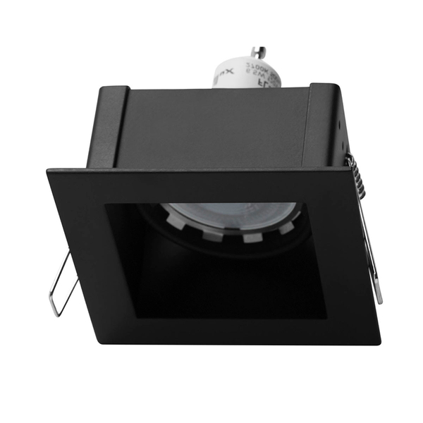 LÁMPARA DE EMPOTRAR EN TECHO TIPO DOWNLIGHT 7.5 X 9 CM 1 LUZ NEGRO LUZ NEUTRA | The Home Depot ...