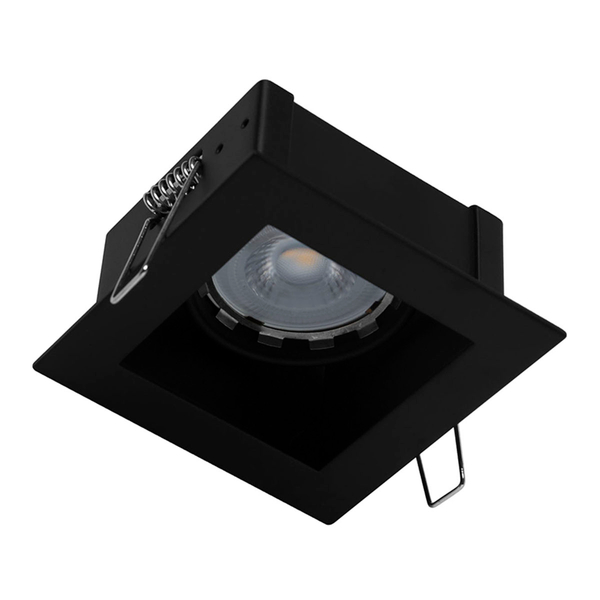 LÁMPARA DE EMPOTRAR EN TECHO TIPO DOWNLIGHT 7.5 X 9 CM 1 LUZ NEGRO LUZ NEUTRA | The Home Depot ...