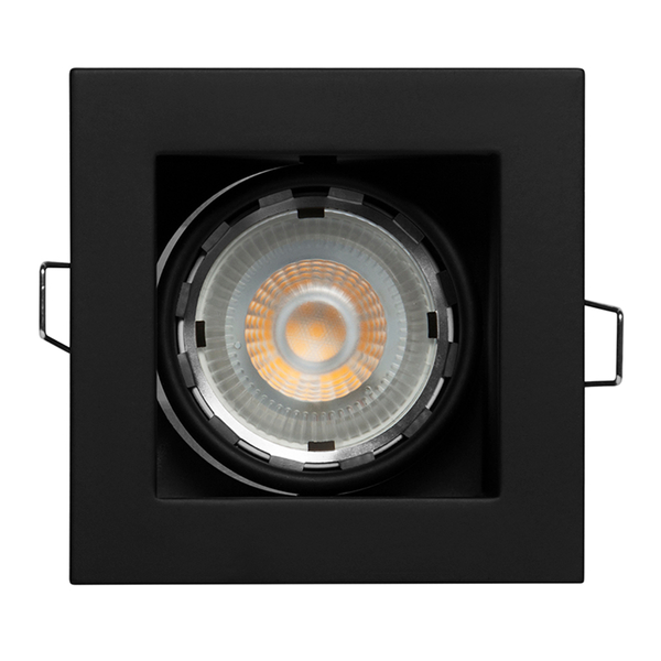 LÁMPARA DE EMPOTRAR EN TECHO TIPO DOWNLIGHT 7.5 X 9 CM 1 LUZ NEGRO LUZ NEUTRA | The Home Depot ...