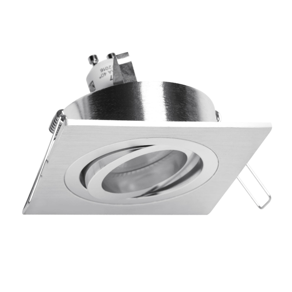 LÁMPARA DE EMPOTRAR EN TECHO TIPO DOWNLIGHT 6.2 X 9.3 X 9.3 CM 1 LUZ ALUMINIO LUZ CÁLIDA | The ...