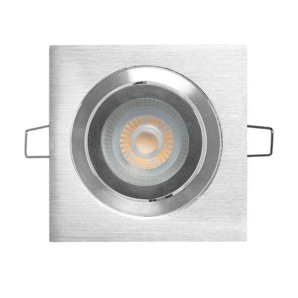 LÁMPARA DE EMPOTRAR EN TECHO TIPO DOWNLIGHT 6.2 X 9.3 X 9.3 CM 1 LUZ ALUMINIO LUZ CÁLIDA | The ...