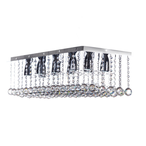 LÁMPARA CANDIL LED 1 M X 20 X 30 CM CROMO | The Home Depot México