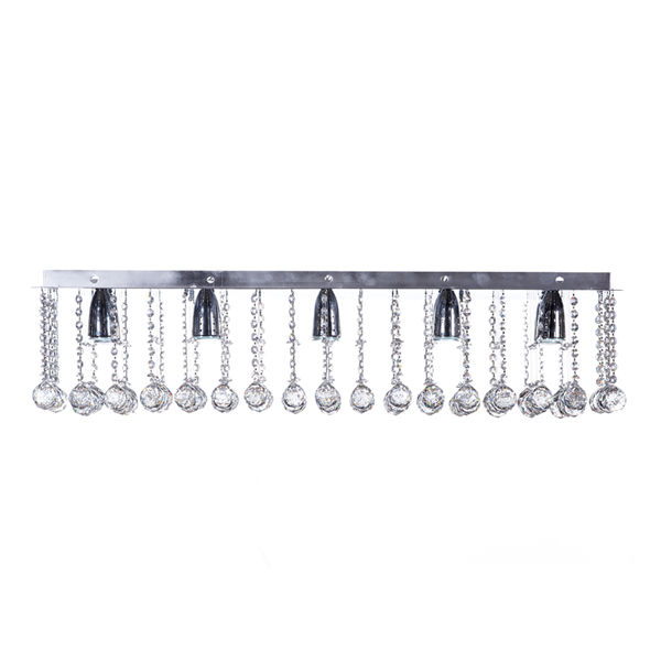 LÁMPARA CANDIL LED 1 M X 20 X 30 CM CROMO | The Home Depot México