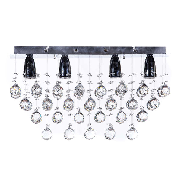 LÁMPARA CANDIL LED 30 X 60 X 12 CM CROMO | The Home Depot México