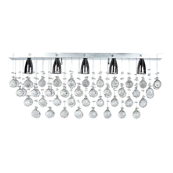 LÁMPARA CANDIL LED 30 X 80 X 12 CM CROMO | The Home Depot México