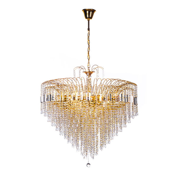 LÁMPARA CANDIL LED 97 CM X 1 M DORADO | The Home Depot México