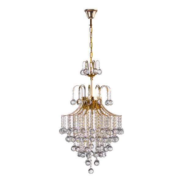 LÁMPARA CANDIL LED 72 X 40 CM DORADO | The Home Depot México