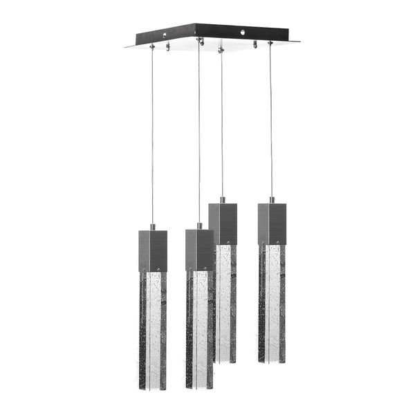 LÁMPARA CANDIL LED 70 X 20 X 20 CM PLATA | The Home Depot México