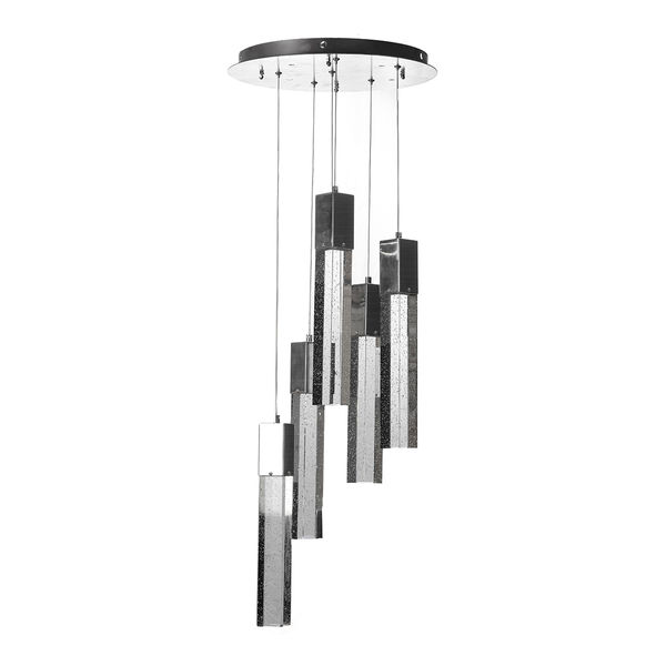 LÁMPARA CANDIL LED 1 M X 20 X 20 CM CROMO | The Home Depot México