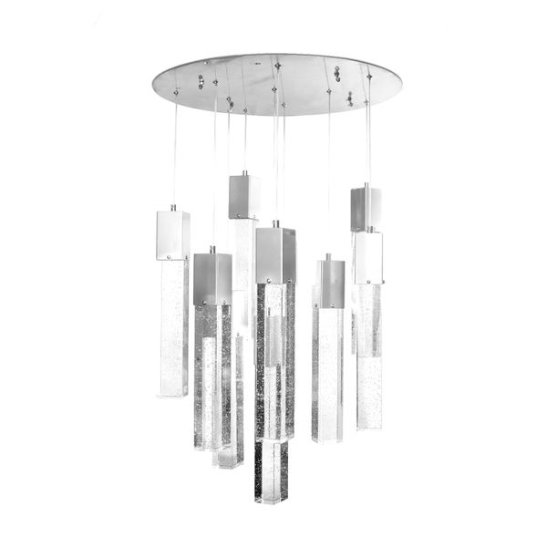 LÁMPARA CANDIL LED 1 M X 40 CM CROMO | The Home Depot México