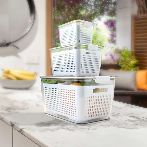 CONTENEDORES CON CANASTILLAS EXTRAÍBLES 3 PIEZAS | The Home Depot México