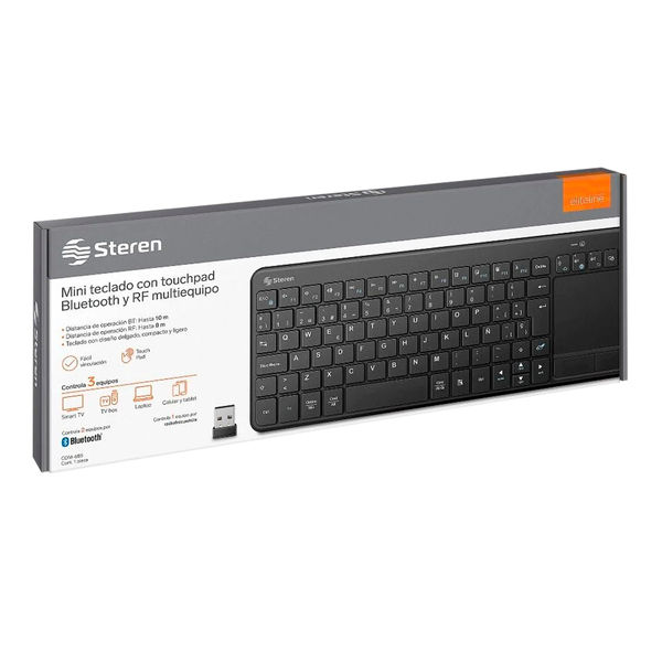 TECLADO CON TOUCHPAD INALÁMBRICO NEGRO | The Home Depot México