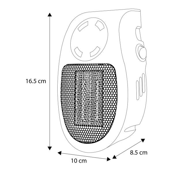 HEATWAVE MINI CALEFACTOR ELÉCTRICO DE CERÁMICA HC35WR | The Home Depot ...