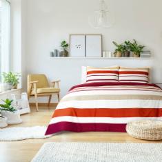 SET DE EDREDON KING 100% MICROFIBRA ANUK RED | The Home Depot México