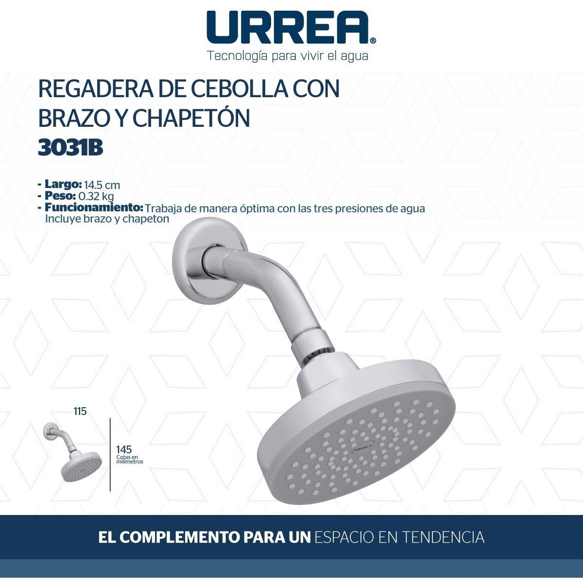 REGADERA CEBOLLA CON BRAZO Y CHAPETÓN | The Home Depot México - Ventas ...