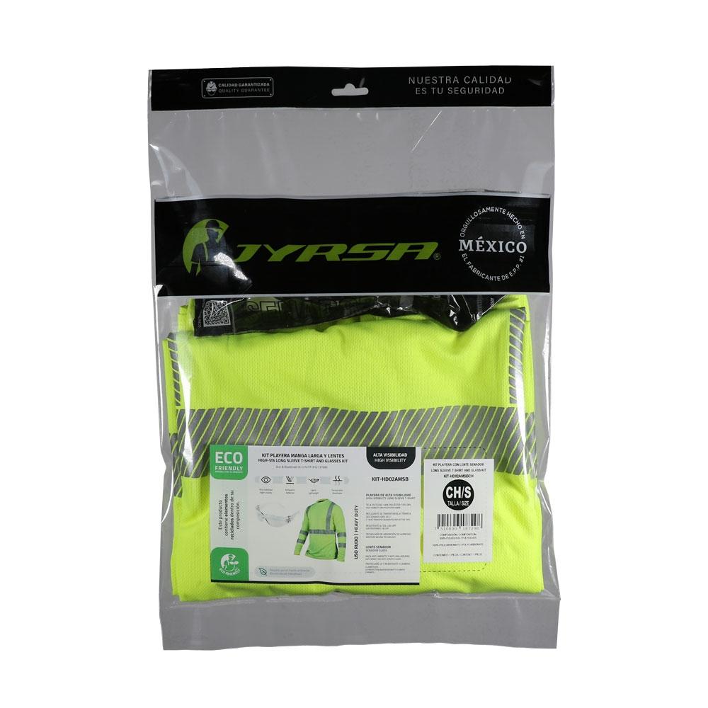 KIT PLAYERA AMARILLA MANGA LARGA CON LENTE SENADOR CLARO. TALLA GRANDE ...