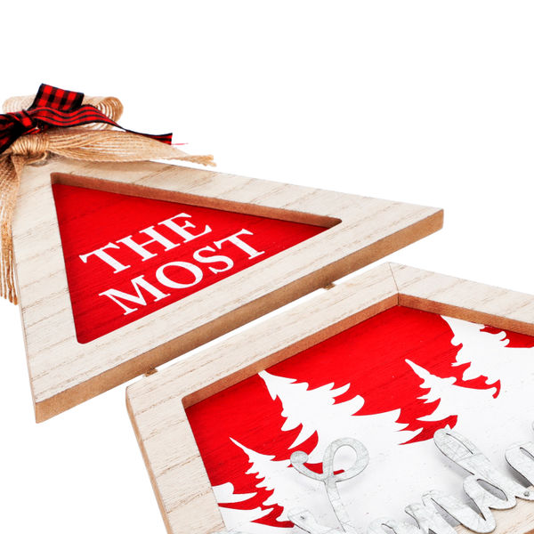 COLGANTE PINO NAVIDEÑO TRIANGULAR SECCIONADO 54 CM DISPONIBLE EN 2 ...