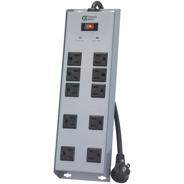 BARRA MULTICONTACTO CON SUPRESOR DE PICOS 10 CONTACTOS | The Home Depot ...