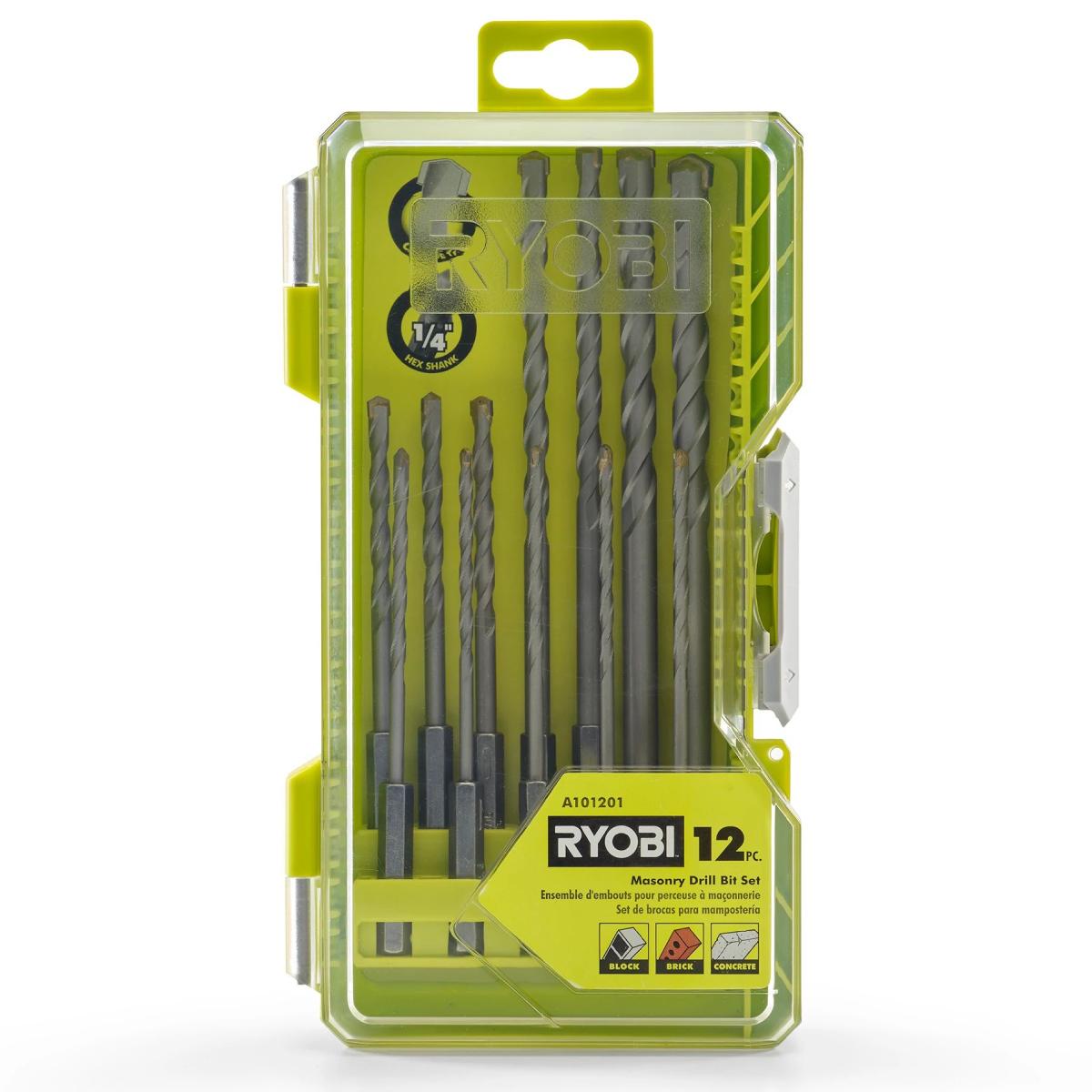 SET DE BROCAS DE MAMPOSTERÍA RYOBI (12 PIEZAS) | The Home Depot México - Ventas a profesionales