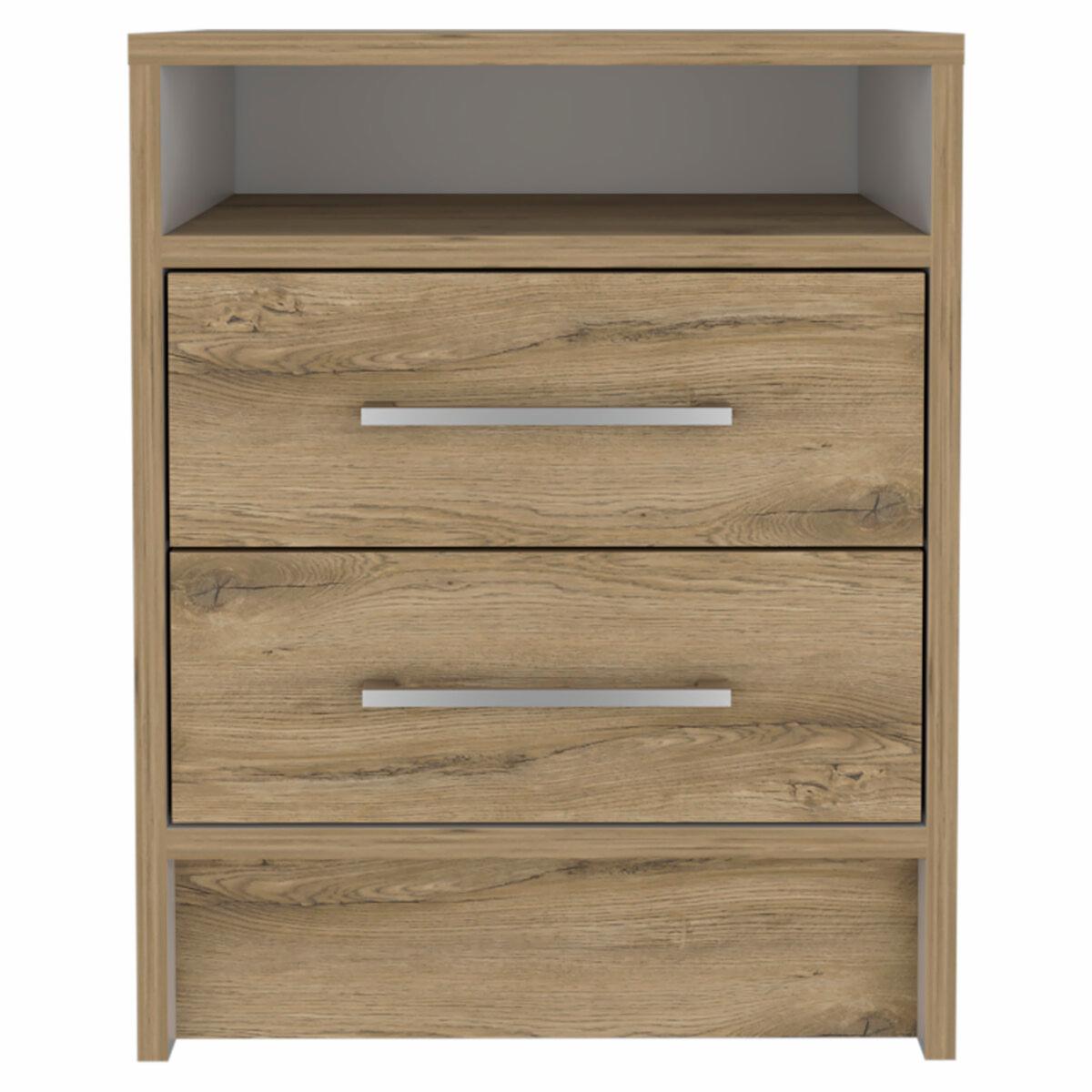 MESA DE NOCHE ETER MACADAMIA/BLANCO | The Home Depot México - Ventas a ...