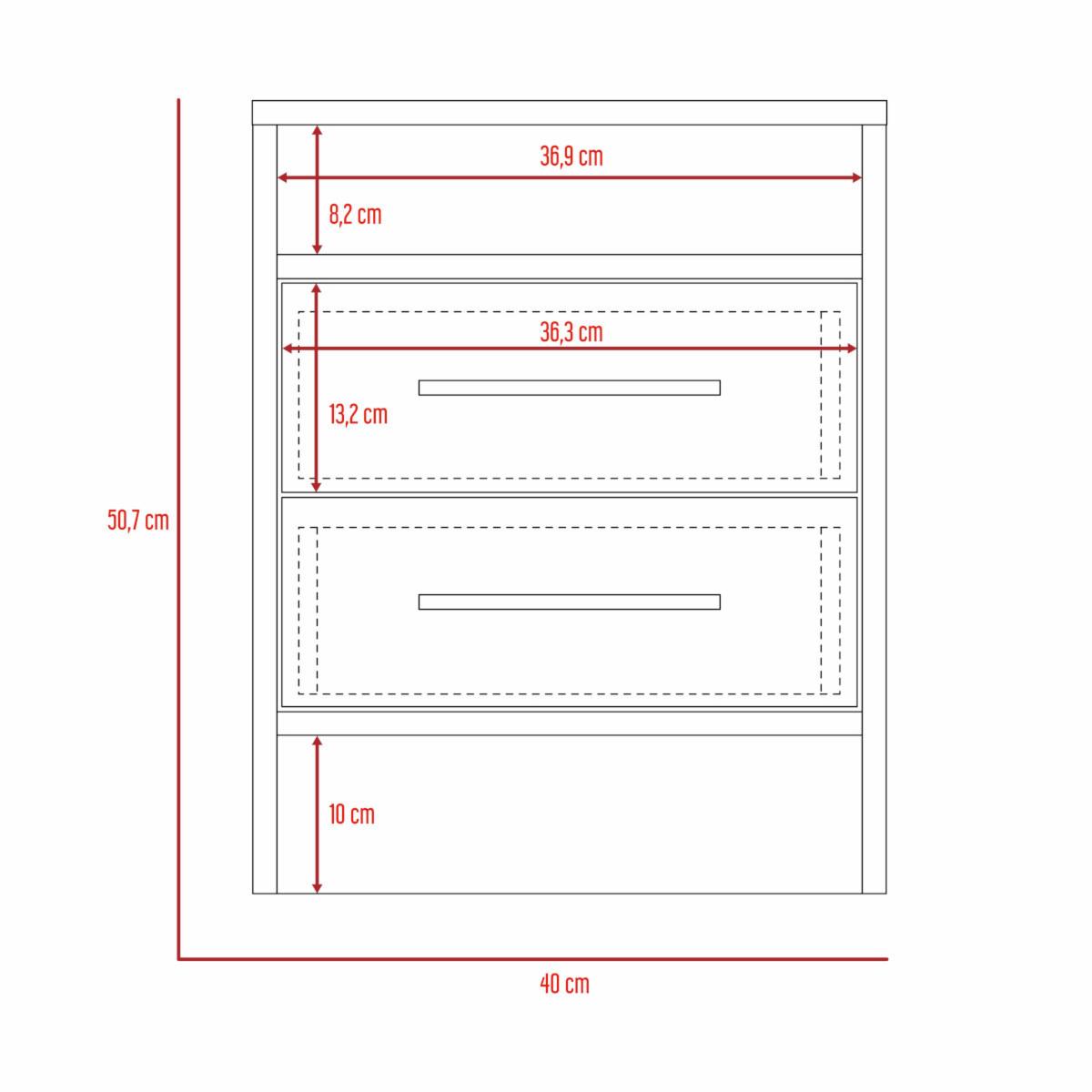 MESA DE NOCHE ETER MACADAMIA/BLANCO | The Home Depot México - Ventas a ...