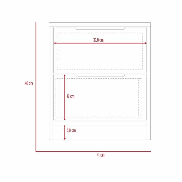 MESA DE NOCHE KAIA DUNA/BLANCO | The Home Depot México