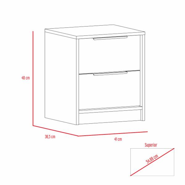 MESA DE NOCHE KAIA DUNA/BLANCO | The Home Depot México