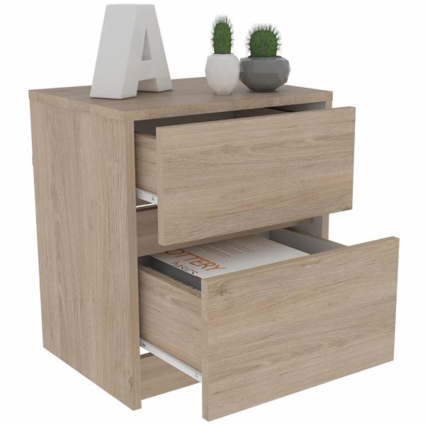 NOCHERO TRIVOR ROVERE/BLANCO | The Home Depot México