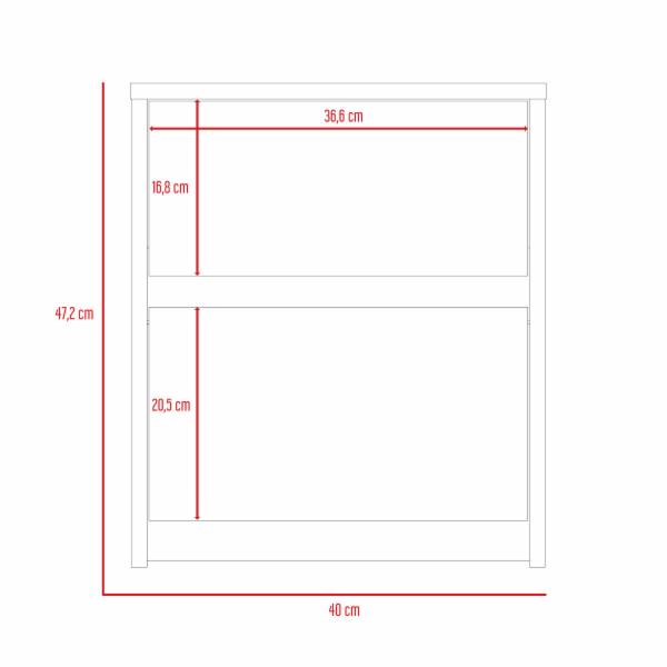 NOCHERO TRIVOR ROVERE/BLANCO | The Home Depot México