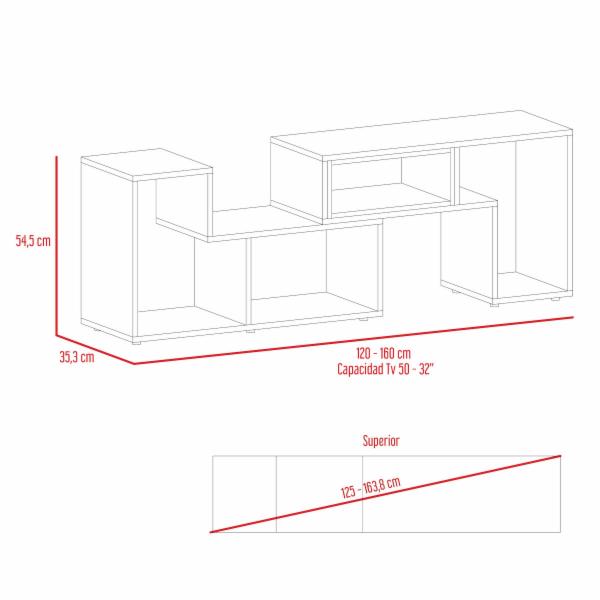 RACK TV EXTENSIBLE BEIJING ROVERE | The Home Depot México