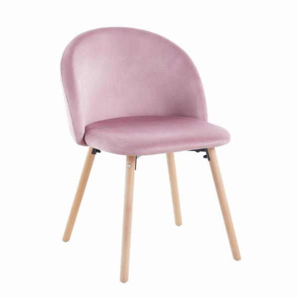 SET 4 SILLAS DE COMEDOR TAPIZADAS ROSA | The Home Depot México