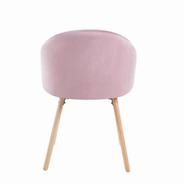 SET 4 SILLAS DE COMEDOR TAPIZADAS ROSA | The Home Depot México