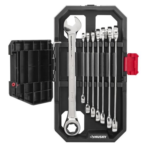 JUEGO DE LLAVES COMBINADAS CON MATRACA HUSKY BITE 8 PIEZAS MM | The Home Depot México