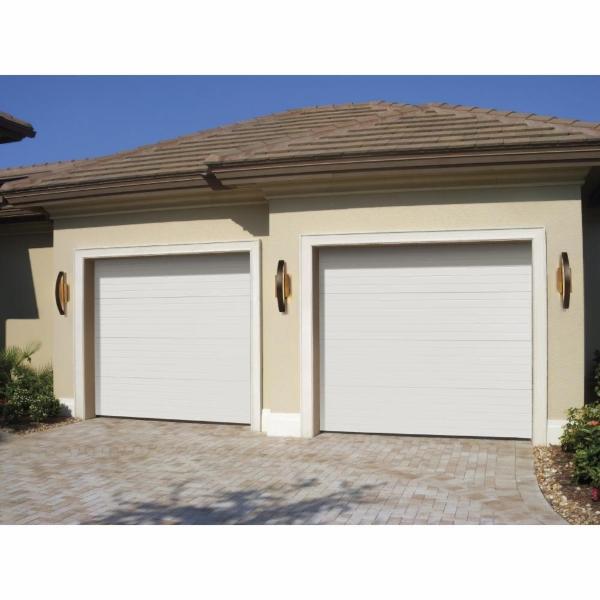 PUERTA GARAGE MODERNA A RAYAS BLANCO 4.27 X 2.13 M | The Home Depot México