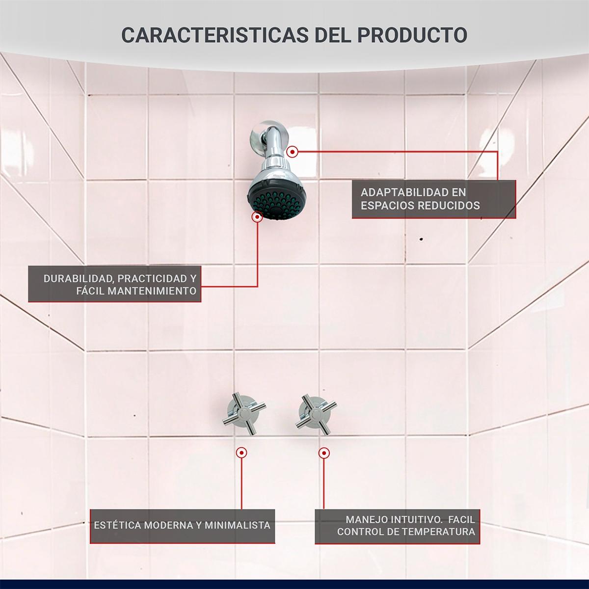KIT DE REGADERA CON MEZCLADORA DUOMANDO DE EMPOTRAR | The Home Depot ...