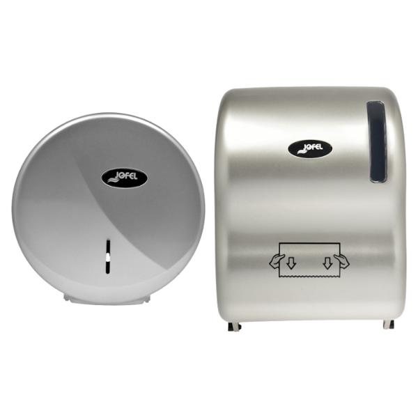 COMBO TOALLERO + DESPACHADOR DE PAPEL PLATA JOFEL | The Home Depot México