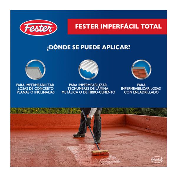 IMPERMEABILIZANTE ACRÍLICO IMPERFÁCIL TOTAL 6 AÑOS TERRACOTA 22.8 L ...