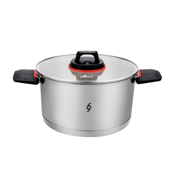 BATERIA ACERO 3 OLLAS ASAS ABATIBLES+TAPAS CRISTAL | The Home Depot México