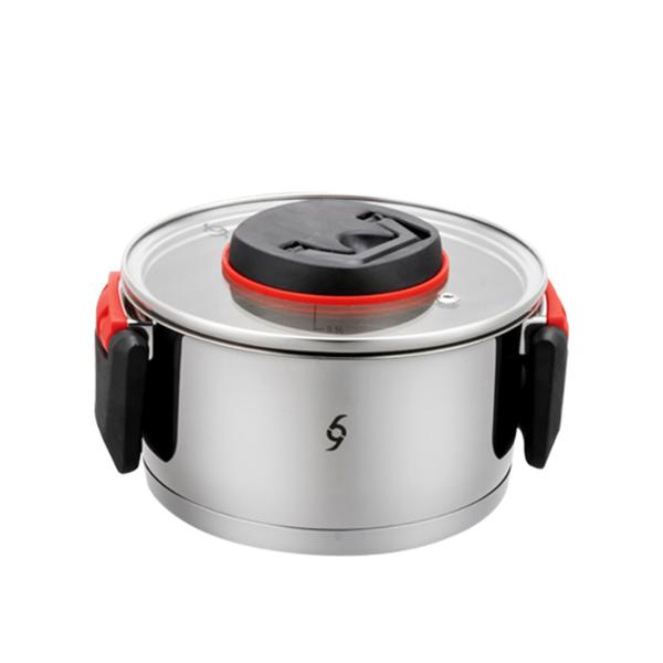 BATERIA ACERO 3 OLLAS ASAS ABATIBLES+TAPAS CRISTAL | The Home Depot México