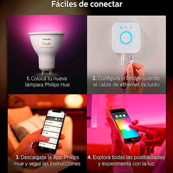 FOCO INTELIGENTE GU10 6 WATTS MULTICOLOR | The Home Depot México