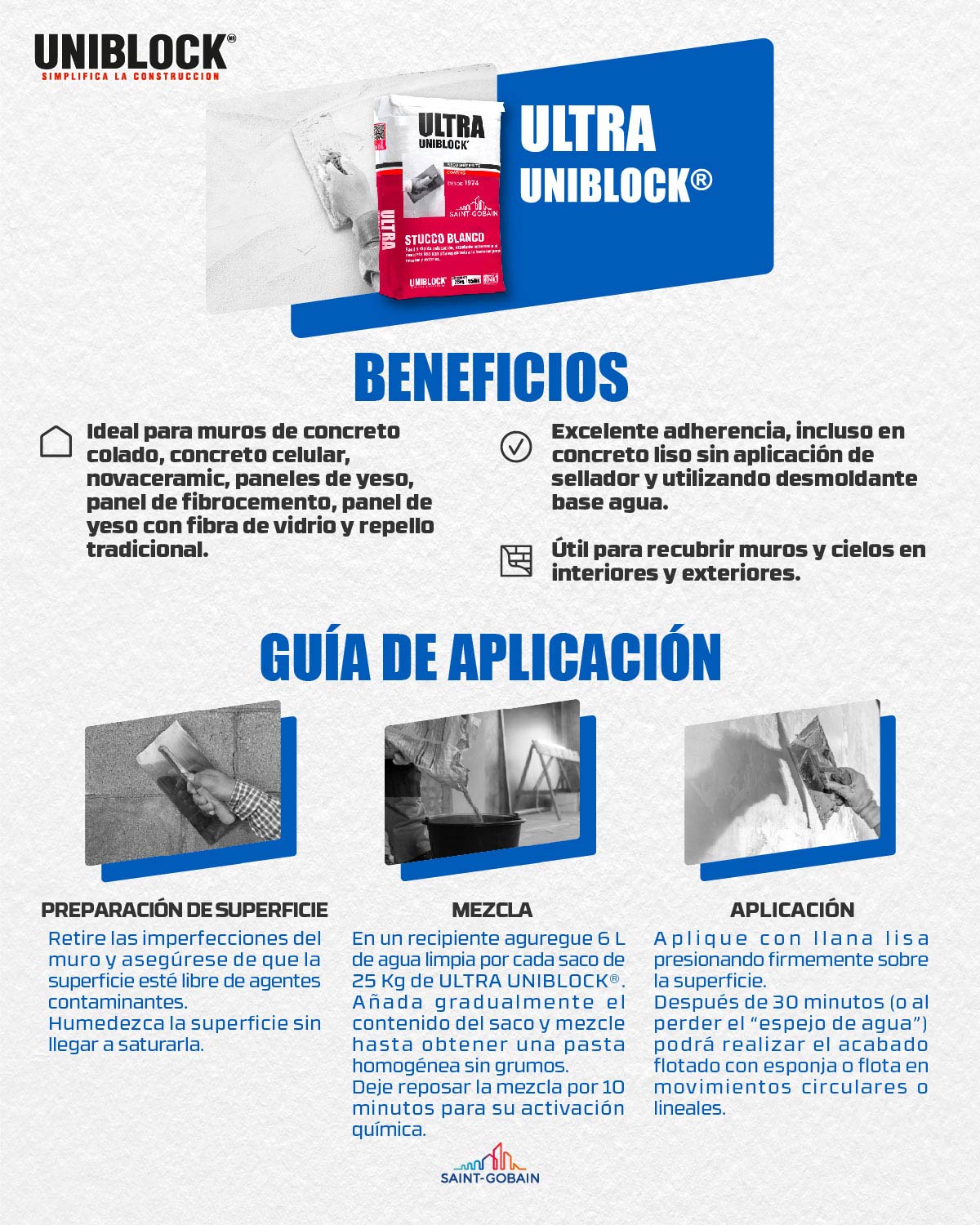 UNIBLOCK ULTRA AP 25 KG | The Home Depot México