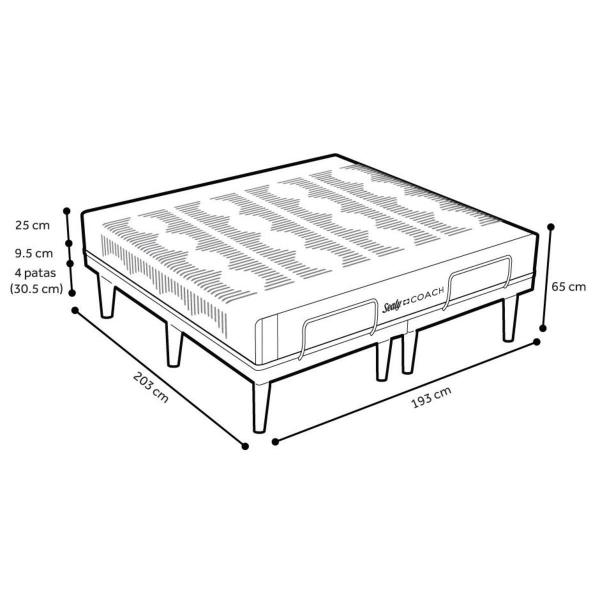 SET DE COLCHÓN COACH PRO CON BASE ELÉCTRICA AJUSTABLE KING SIZE | The Home Depot México