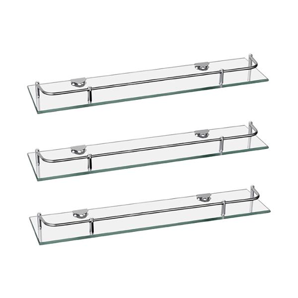 PAQUETE DE 3 REPISAS RECTAS VIDRIO CON SOPORTES AC 027 3 PACK | The ...